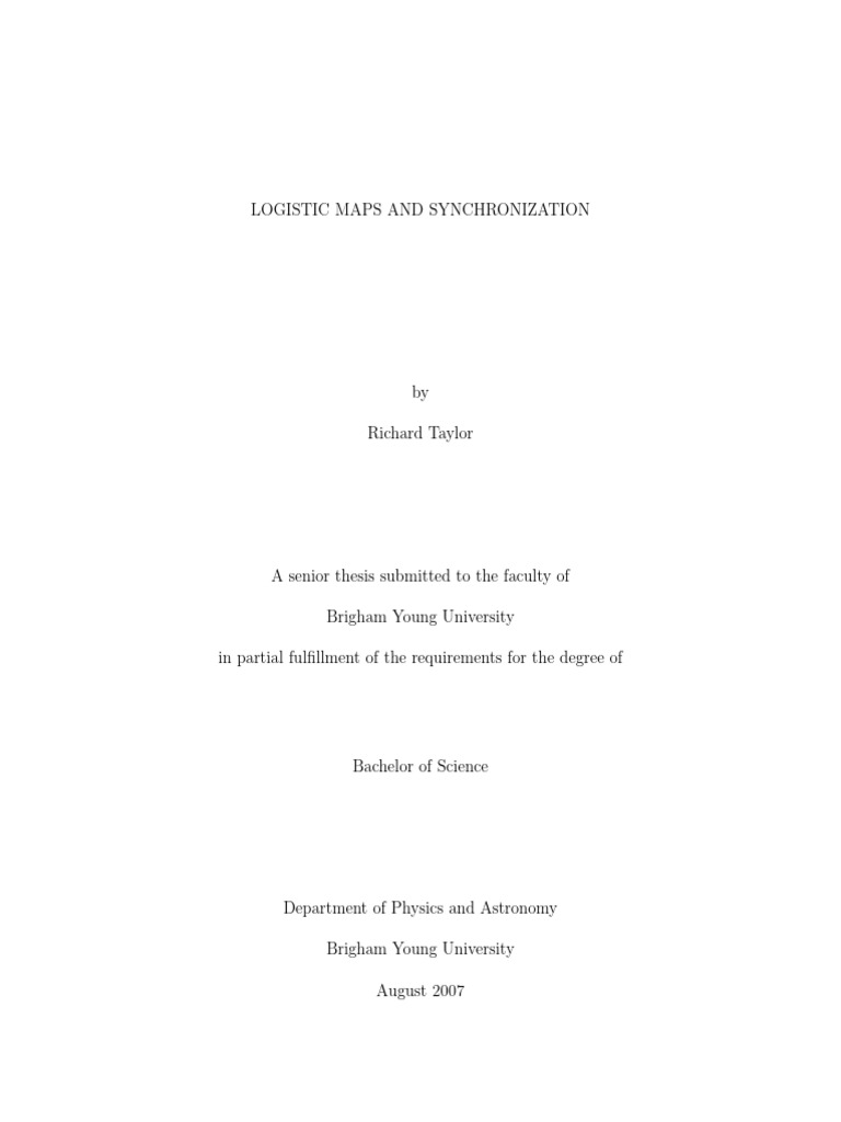 Richard-Taylor-Senior Thesis | PDF