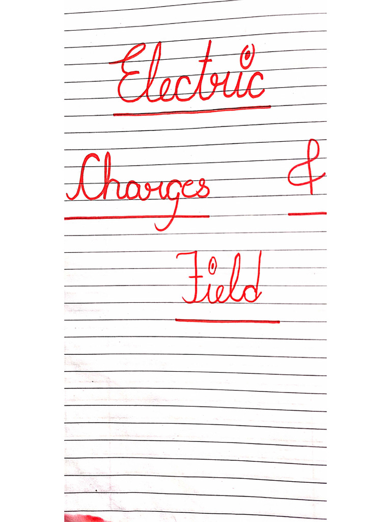 Physics Ch 1 Electrostatics Class 12 Pdf