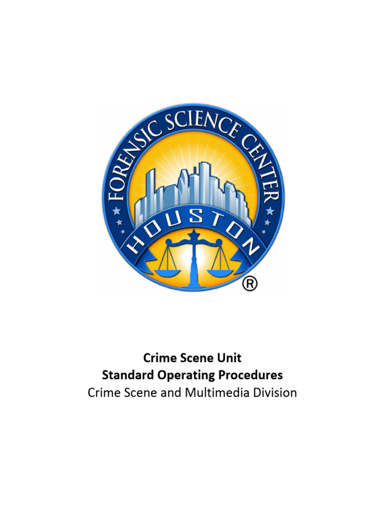 Crime Scene Unit SOP Guidelines | PDF | Crime Scene | Computers