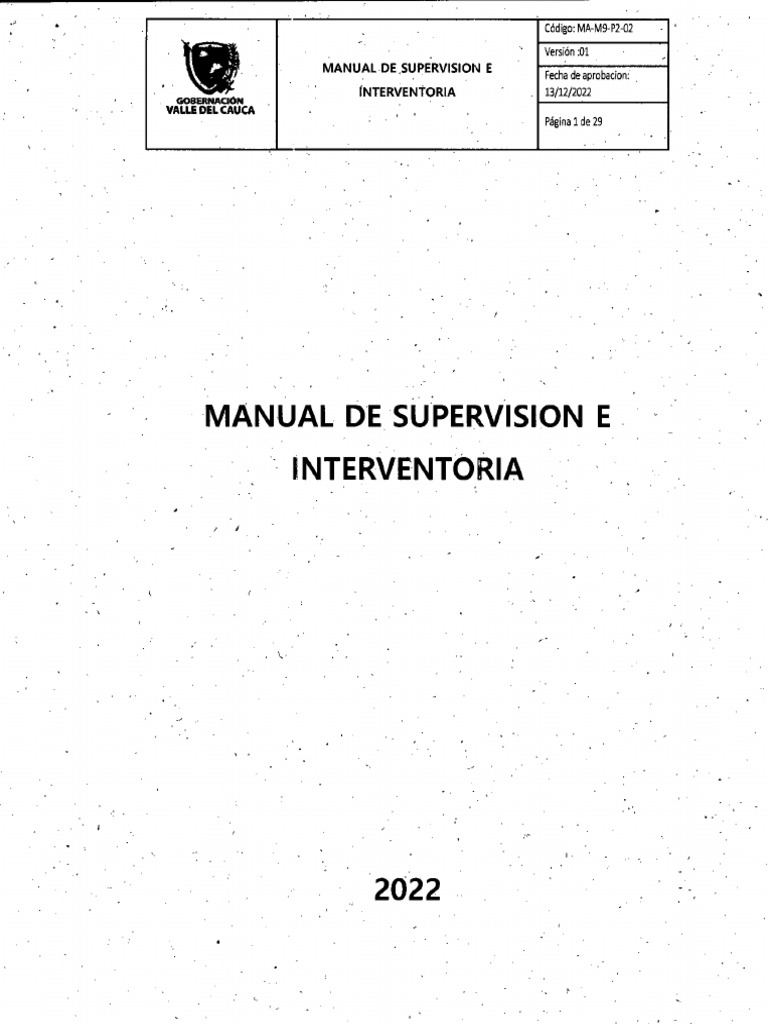 Manual Del Supervisor de Obras | PDF