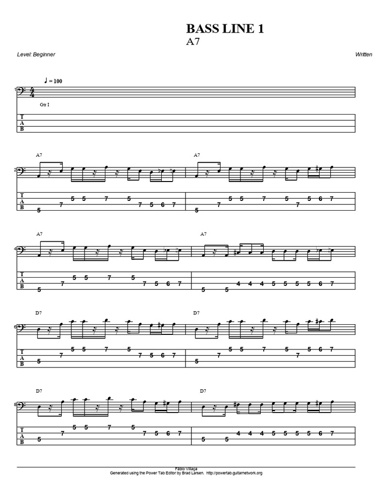 Bass Line 01 | PDF