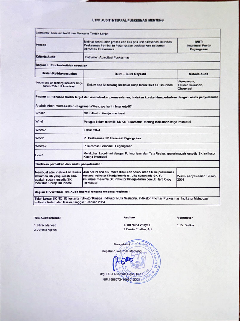 Ltpp Audit Internal | PDF