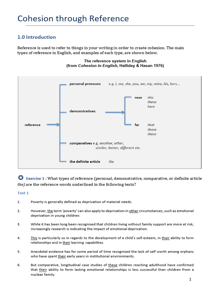 Cohesion-Through-Reference - Theory and Practice | PDF