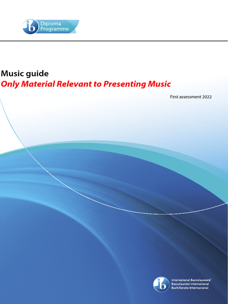 00 Presenting Music Combined - Simplified | PDF