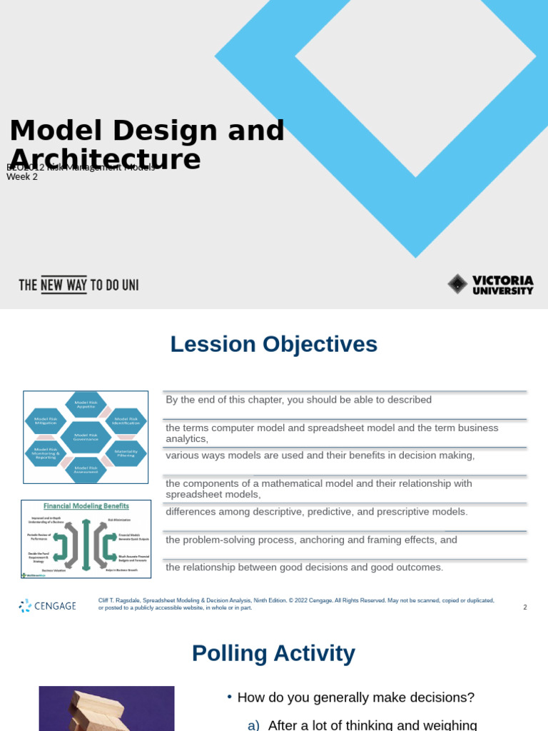Week 2 - Model Design and Architecture-Ragsdale 9 CH01 | PDF