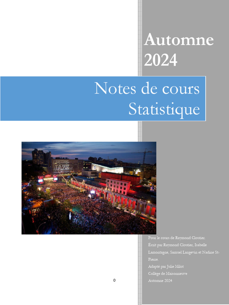11 Statistiques A2024 | PDF