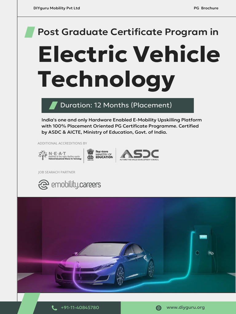 DIYguru Electric Vehicle Training Program | PDF | Electric Vehicle ...