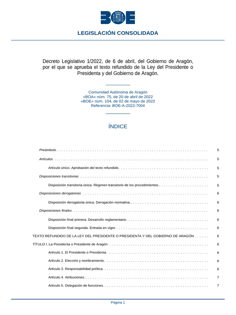 BOE A 2022 7004 Consolidado | PDF