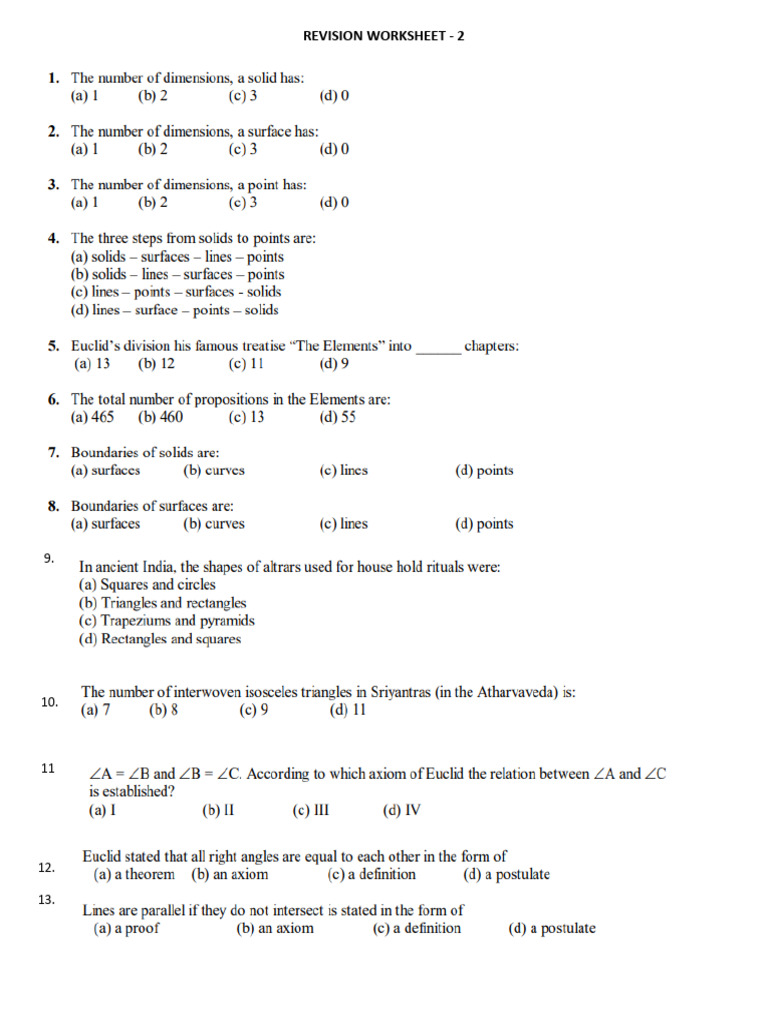 REVISION 2 FT Math | PDF