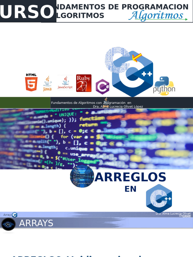 CPP Arrays Unidimensionales Vectores | PDF