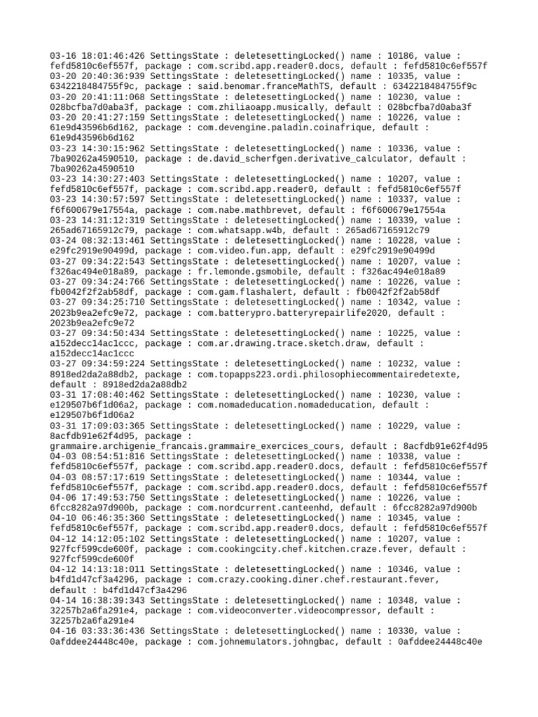 Settings Provider | PDF