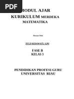 Modul Ajar Matematika - Nilai Tempat Bilangan - Fase B | PDF