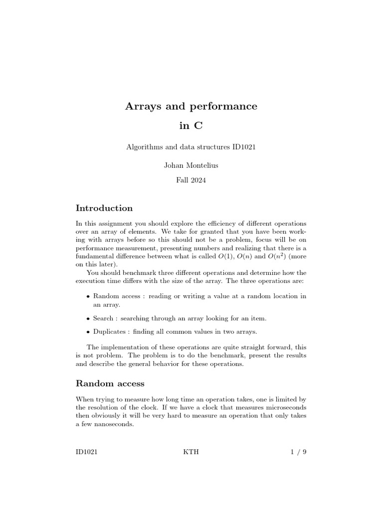 Arrays C | PDF