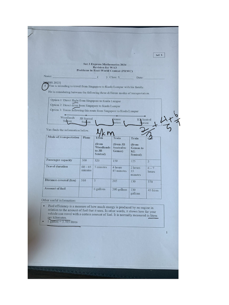 Real World Problems Worksheet | PDF