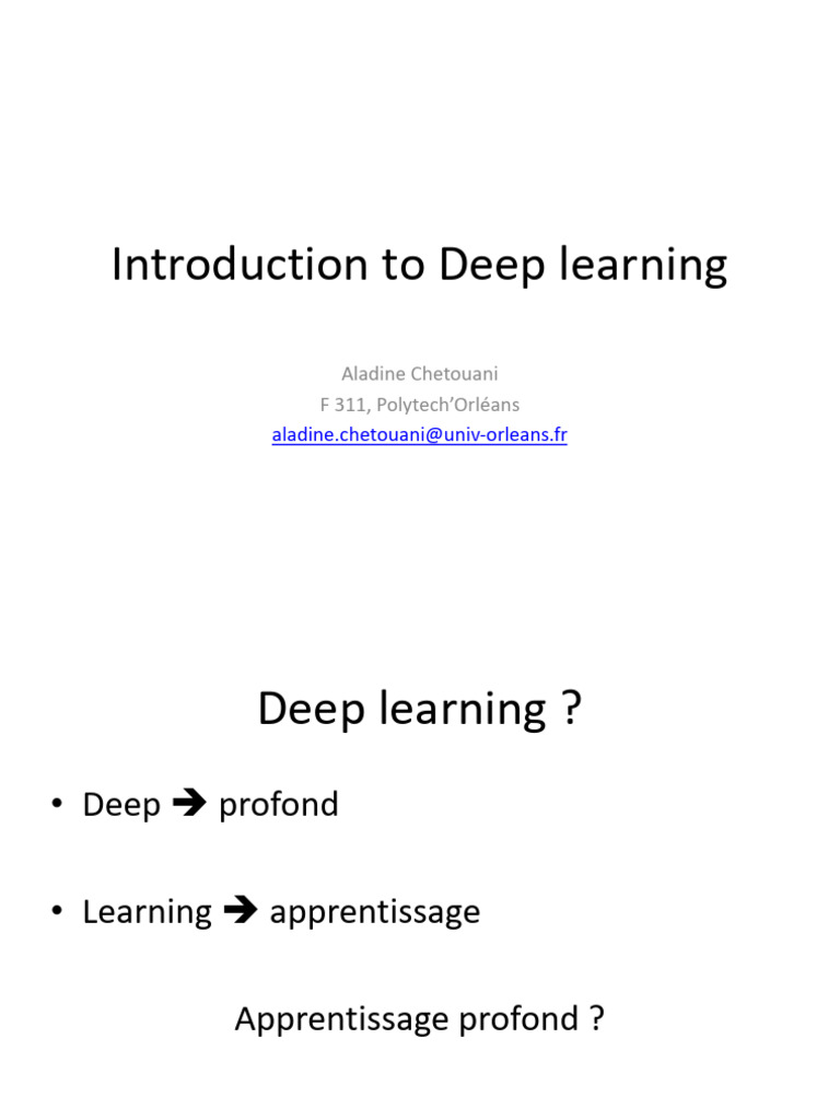 DeepLearning 2023 24 | PDF