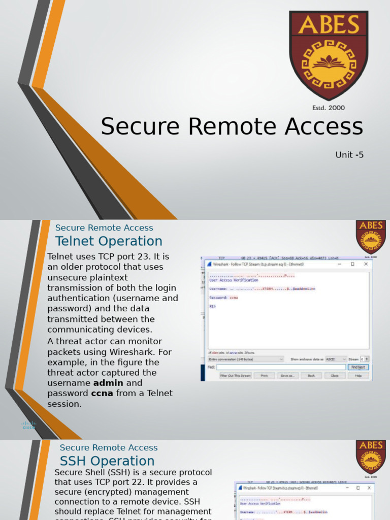 07 Secure Remote Access | PDF
