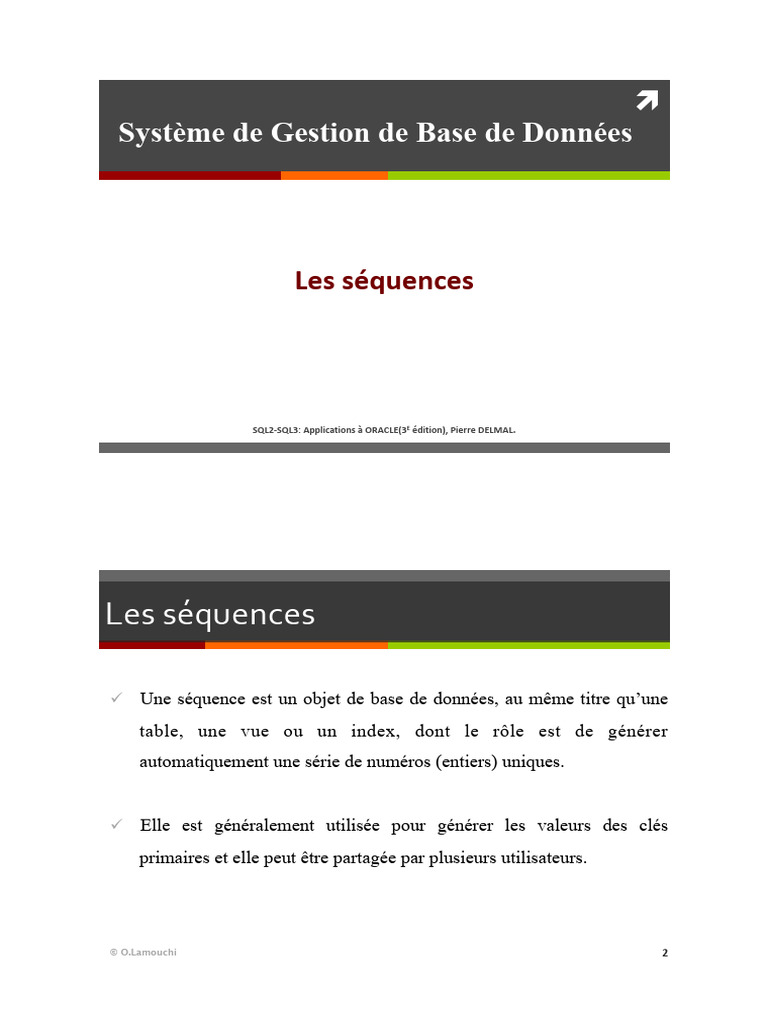 2 SGBD - Sequences | PDF