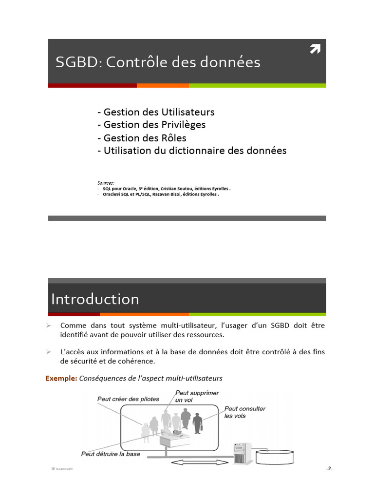 1 SGBD - Controledes Données | PDF