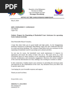 Request Letter To PNP | PDF