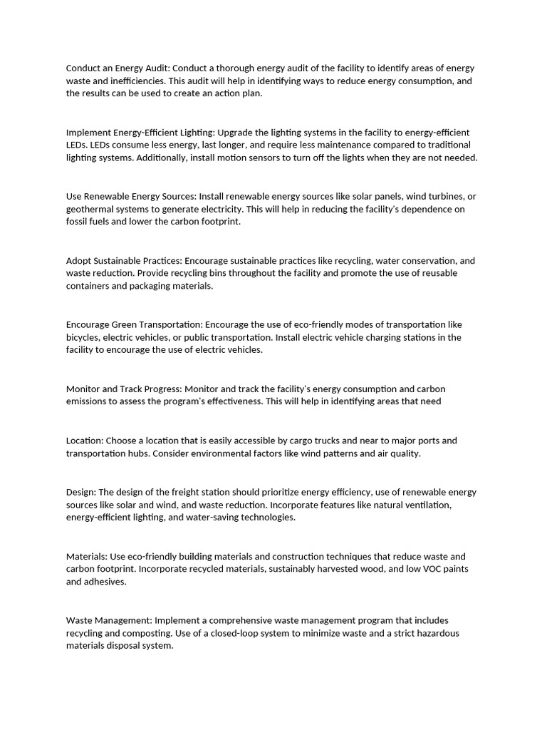 Green CFS Ideas - Rough Work | PDF