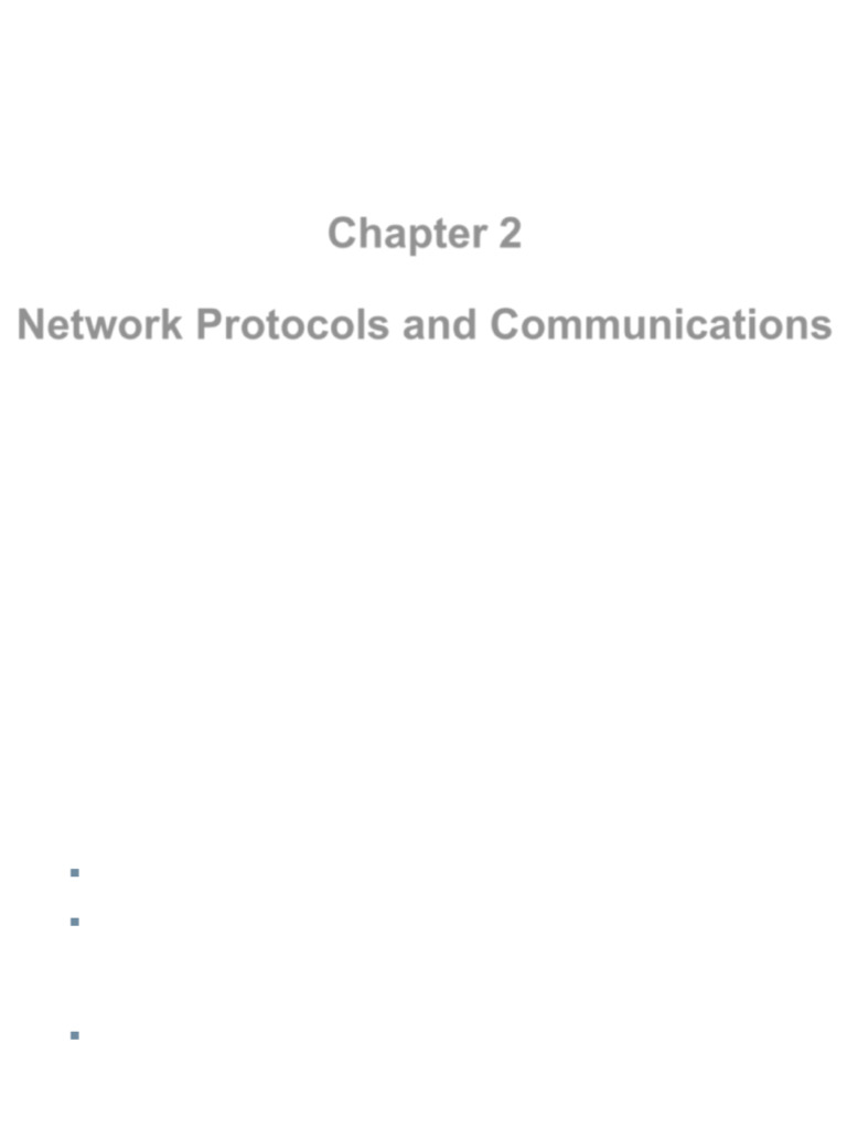 Chapter 2 - Network Protocols and Communications | PDF | Osi Model | Business