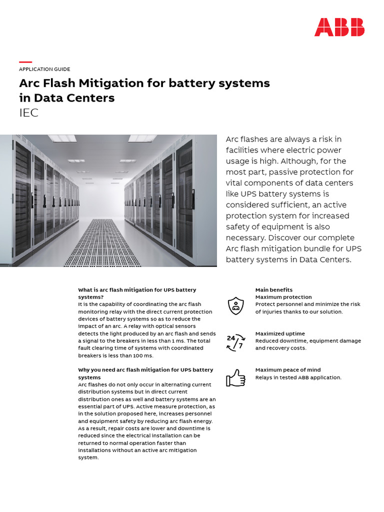 Arc Flash Mitigation For Battery Systems | PDF
