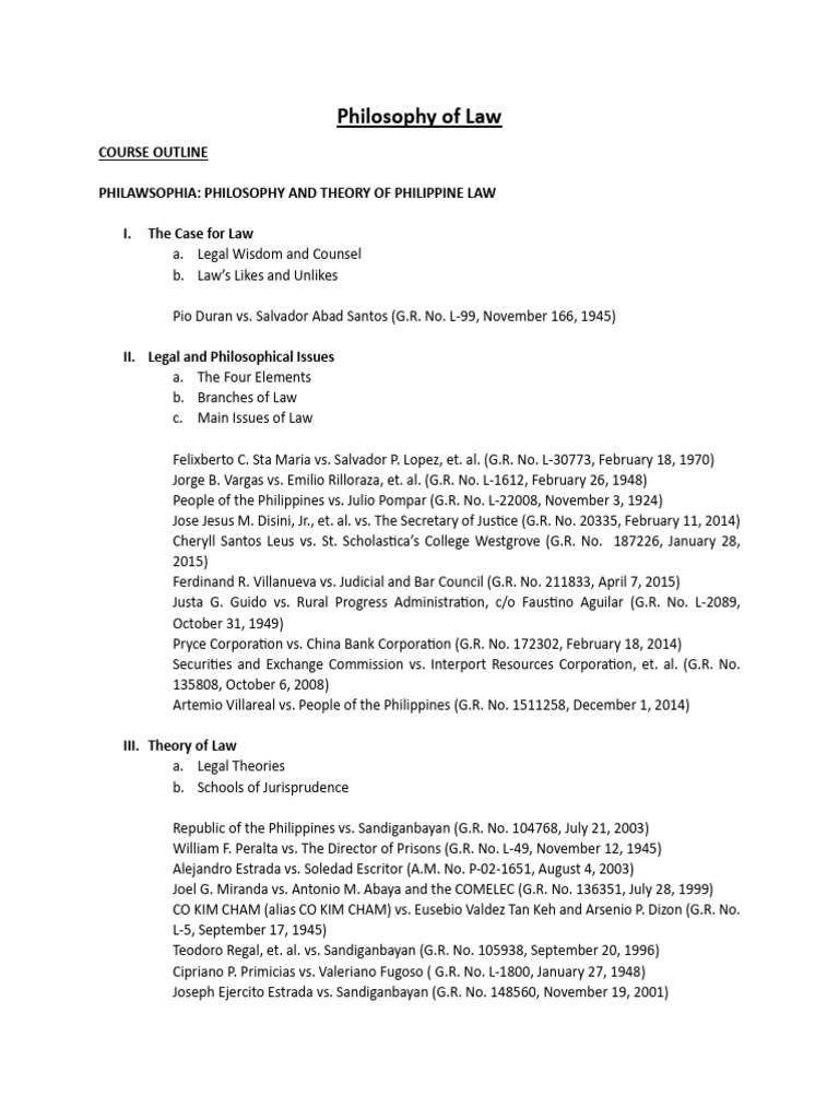 Philosophy Revised Syllabus | PDF | Commission On Elections ...