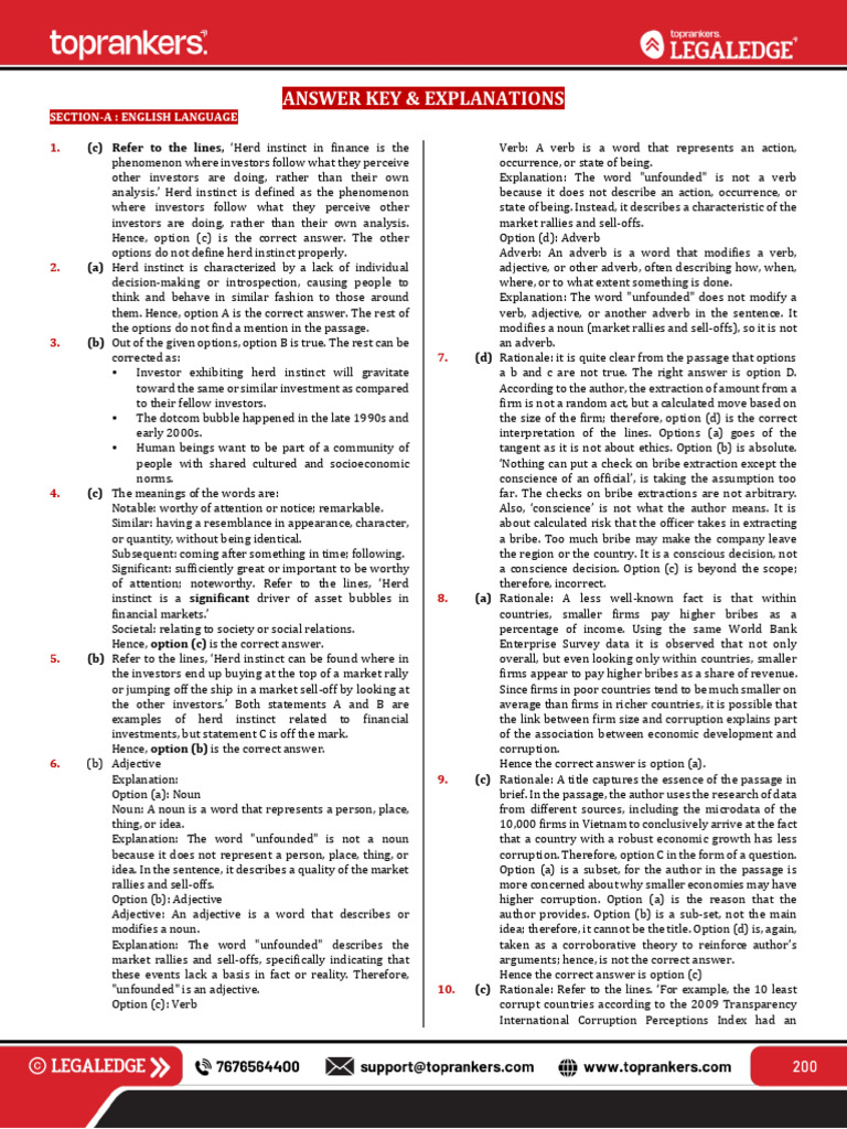 The Clat Post June 2024 | PDF | World Trade Organization | Adverb