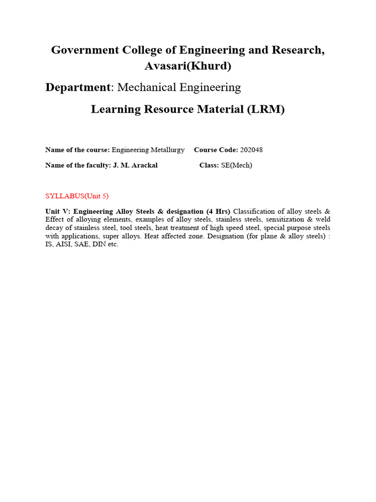 EM LRM Unit 5 | PDF