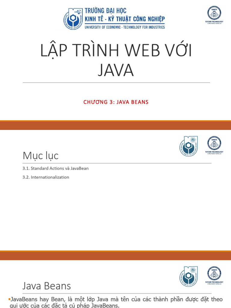 Lập trình Web với Java - Chương 3 - Java Beans | PDF