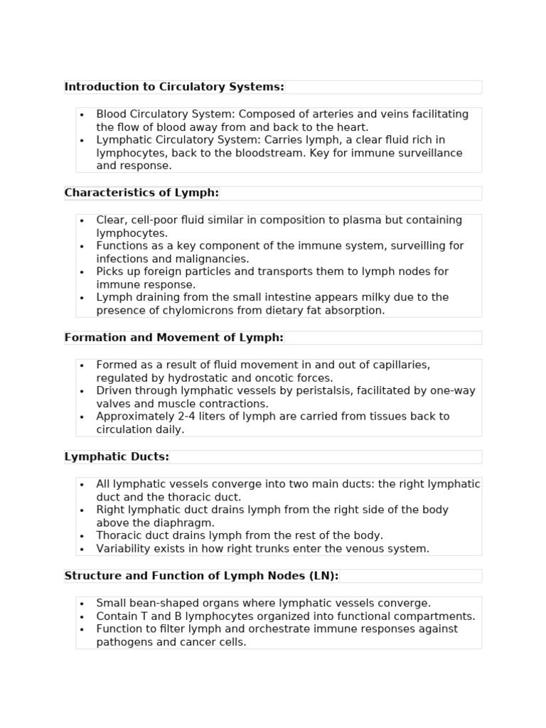 Introduction to Circulatory Systems | PDF