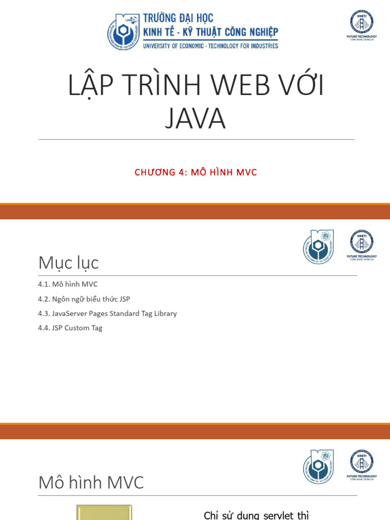 Lập trình Web với Java - Chương 4 - Mô hình MVC | PDF