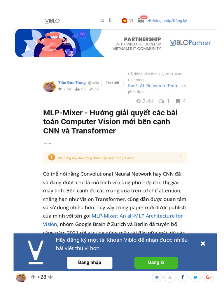 MLP Mixer | PDF | Vietnam