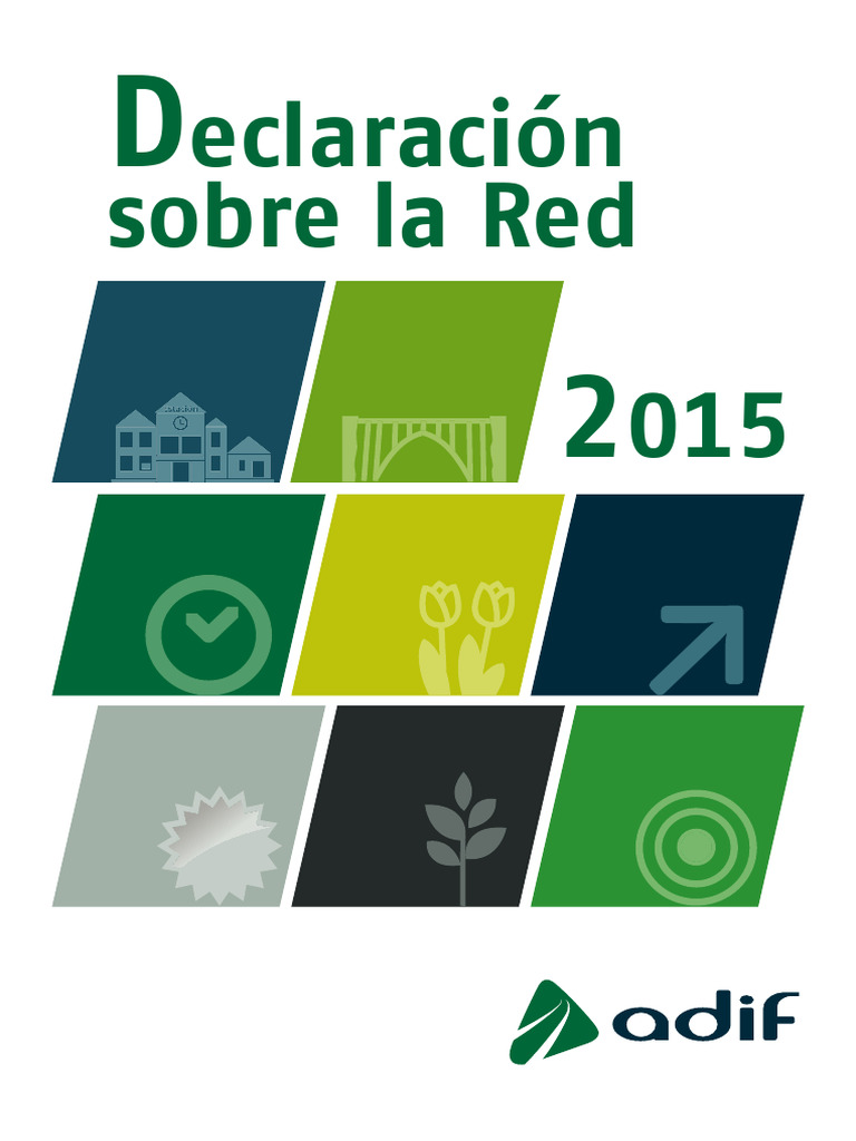 Declaracion Red Adif 2015 | PDF