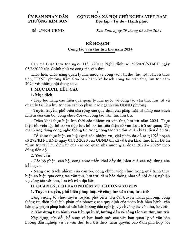 KH Văn Thư Lưu TR 2024.signed | PDF