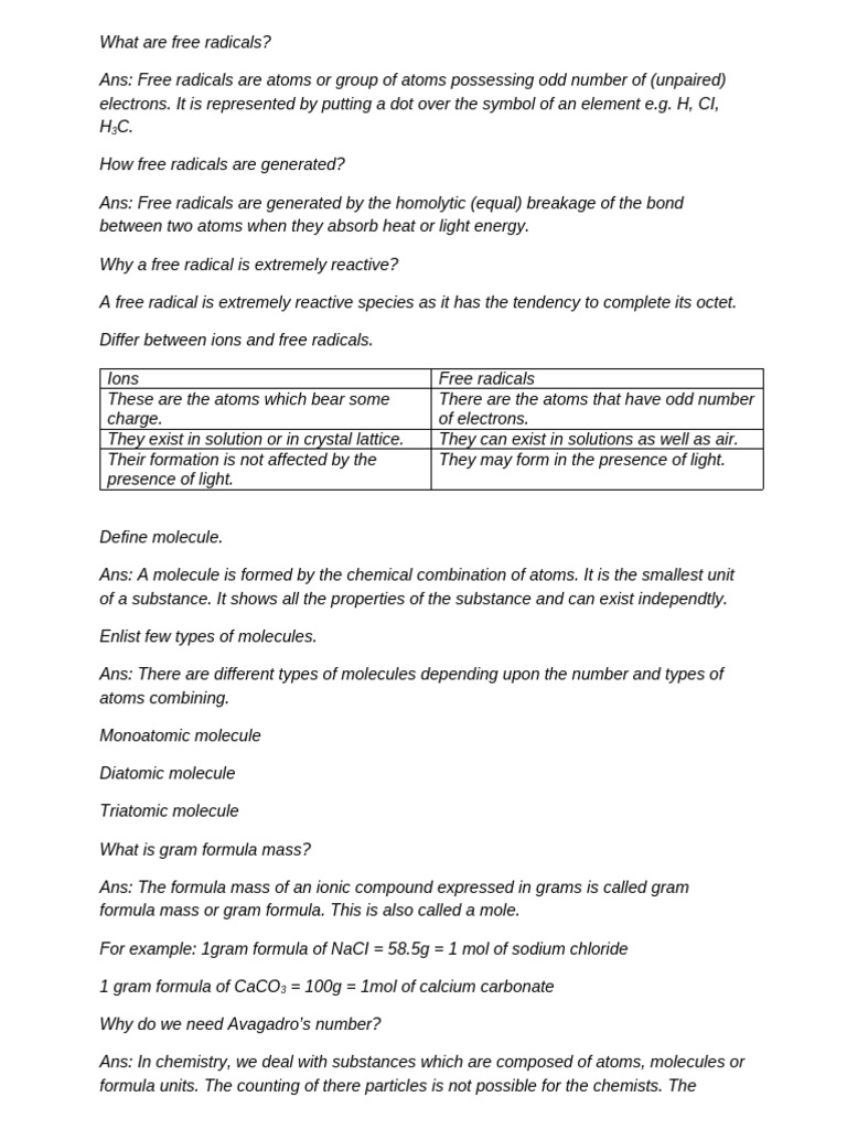 CH # 1 (Textual Questions) | PDF