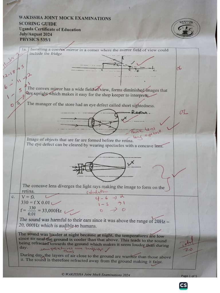 PHY 1-Guide - UCE Wakisha 2024 | PDF | Technology & Engineering