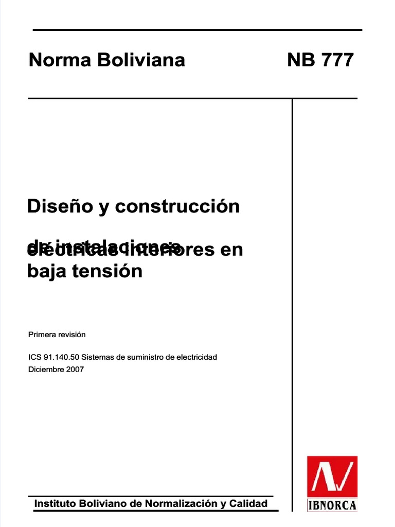 PDF Norma Boliviana Nb 777 Compress | PDF PDF Norma Boliviana Nb 777 Compress | PDF
