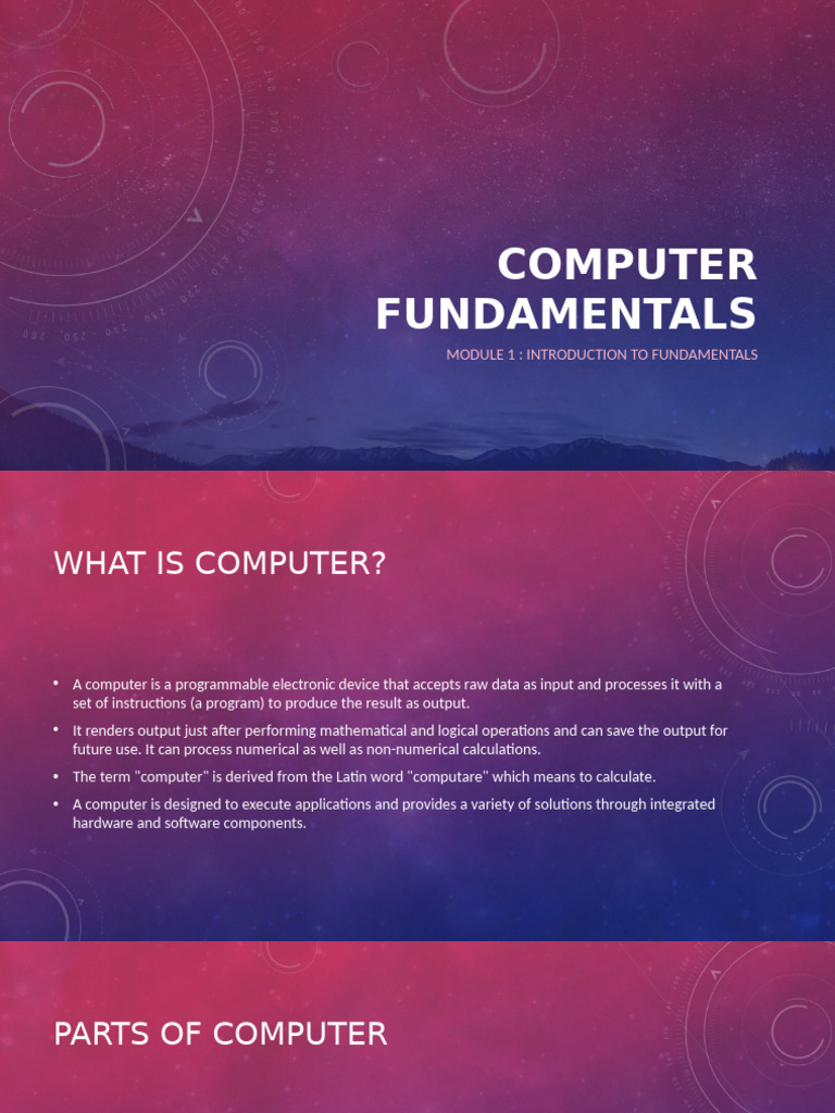 Computer Fundamentals | PDF