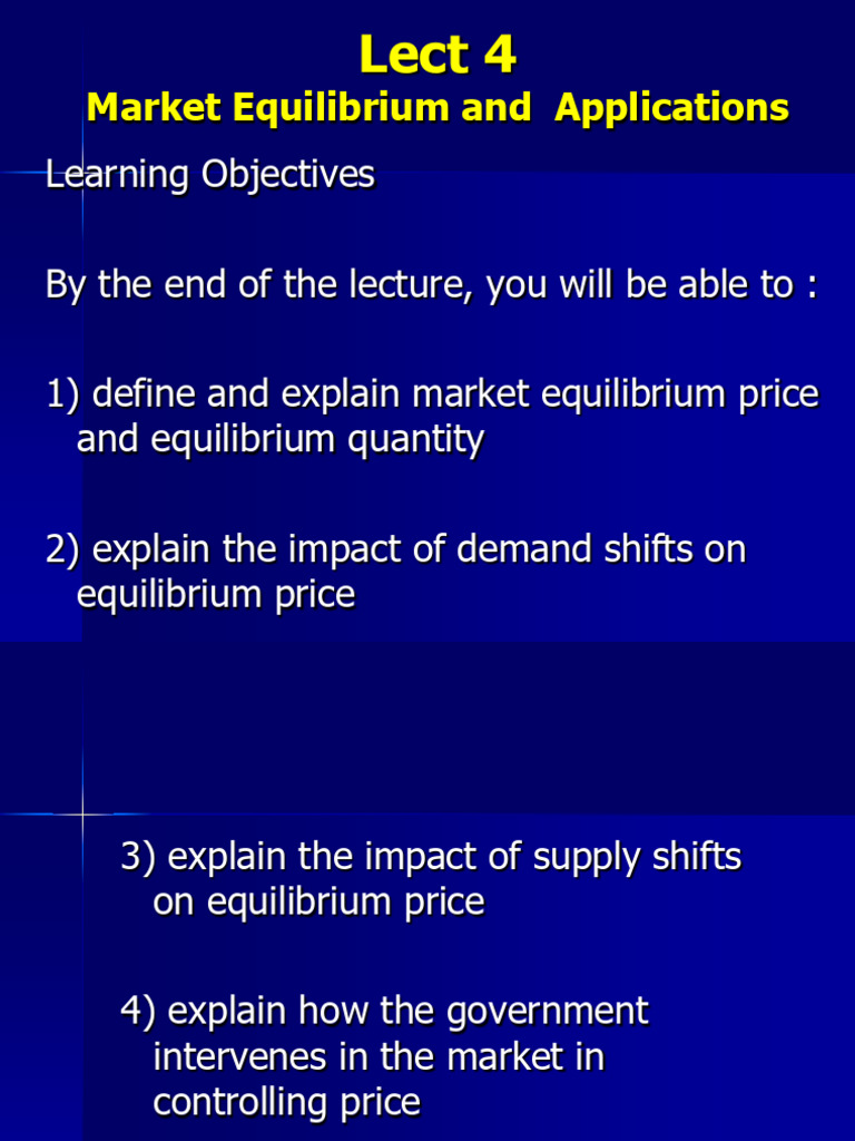 Market Equilibrum | PDF