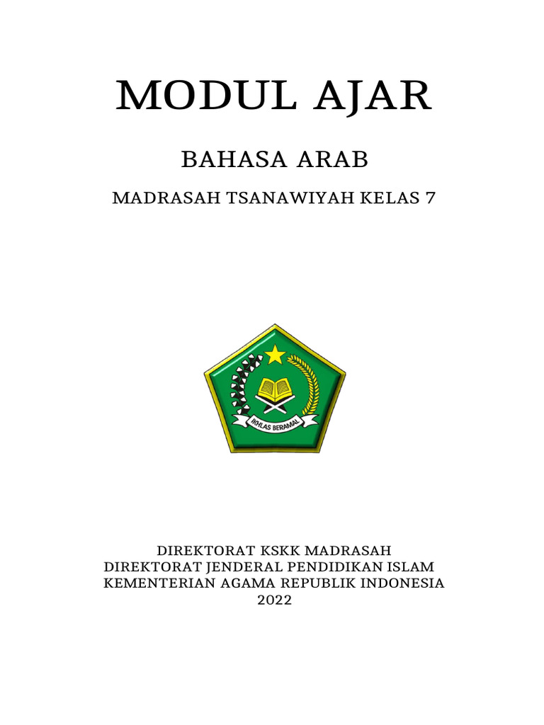 MODUL AJAR Arab 7 | PDF