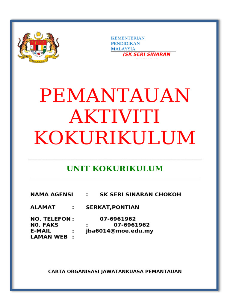 Pemantauan Aktiviti Kokurikulum | PDF