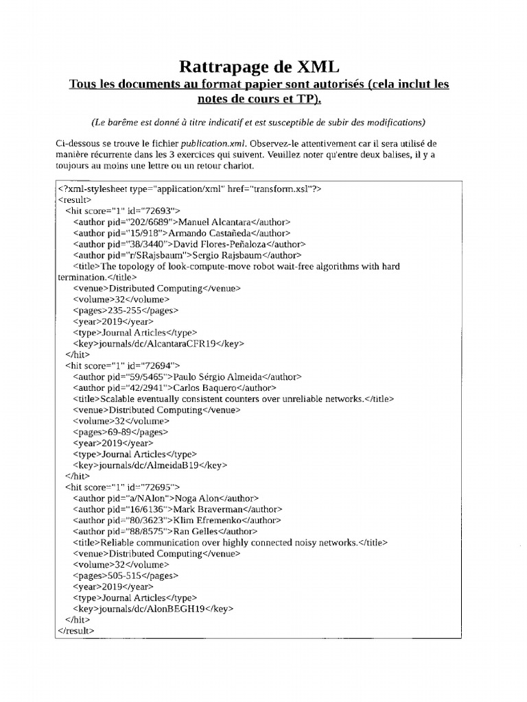 Examens l3 Info Session 2 | PDF