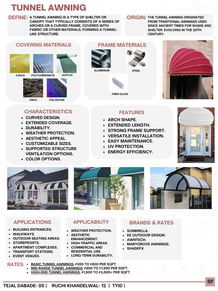 Sf Tunnel Awning | PDF