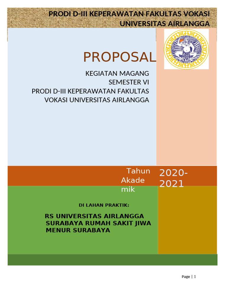 Proposal Magang Sem 6 24022021 | PDF