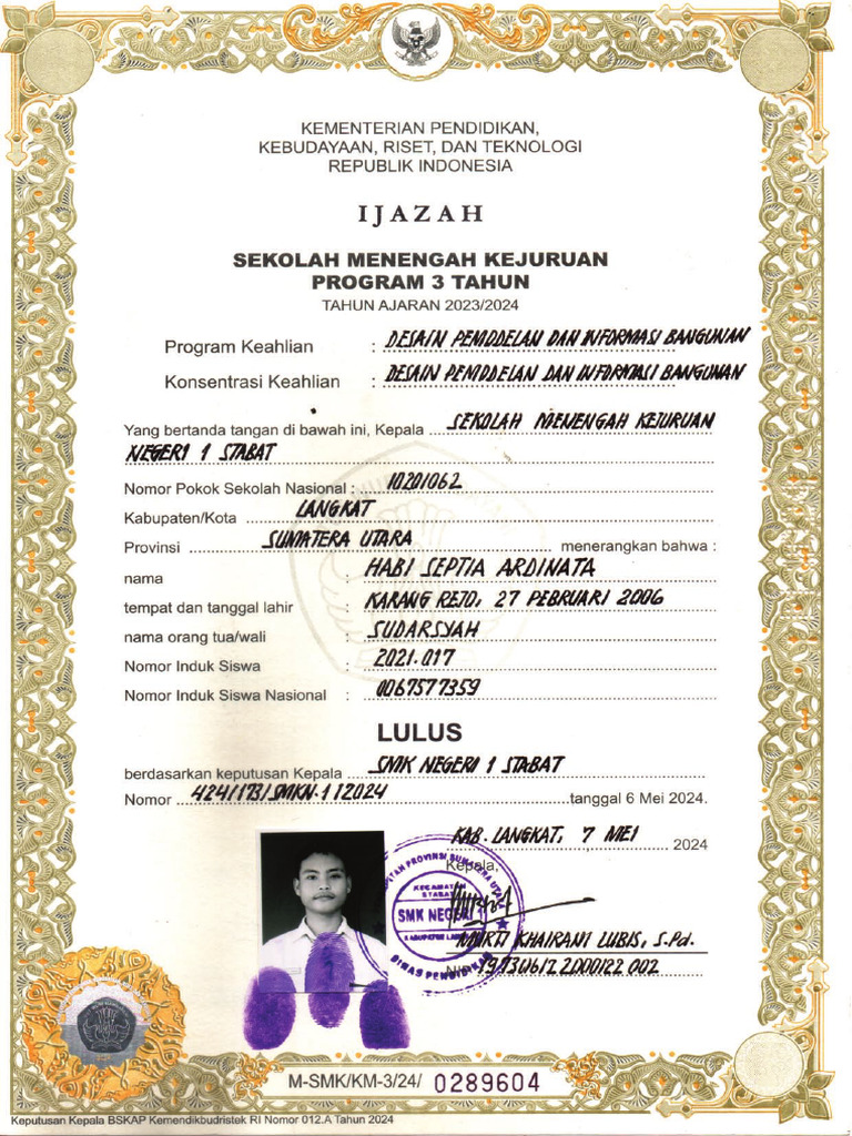 Berkas Habi Septia Ardinata | PDF