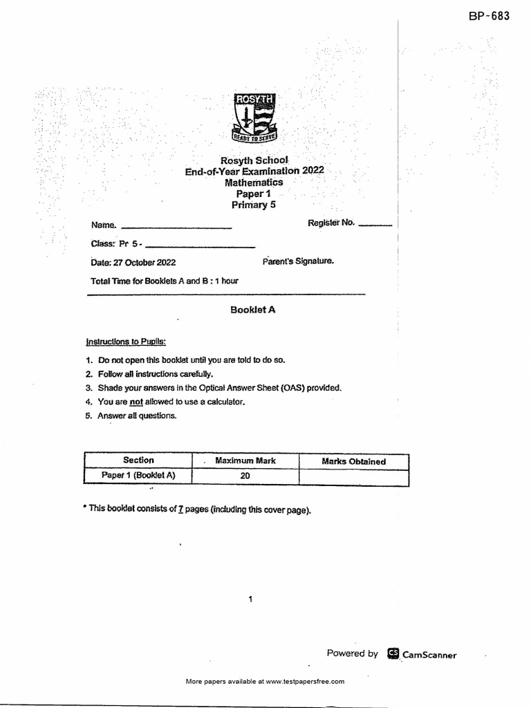 P5_Maths_2022_SA2_rosyth | PDF