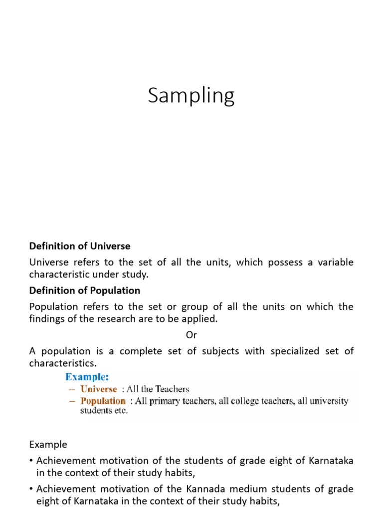 Sampling Technique | PDF