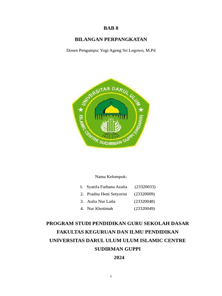 Bilangan Perpangkatan BAB 8 | PDF