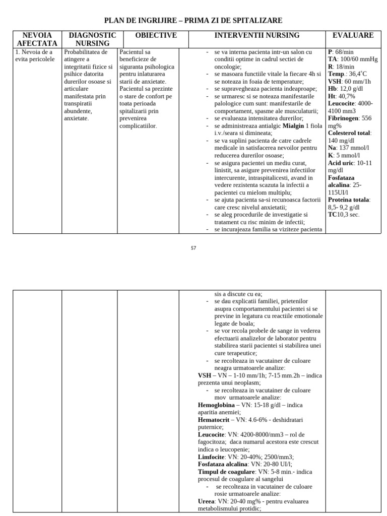 plan de ingrijire iii | PDF